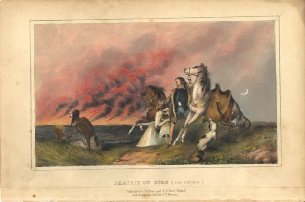 Prairie on Fire - Stonegate Rare Antique Prints